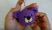 Teddy Bear Crochet Keychain